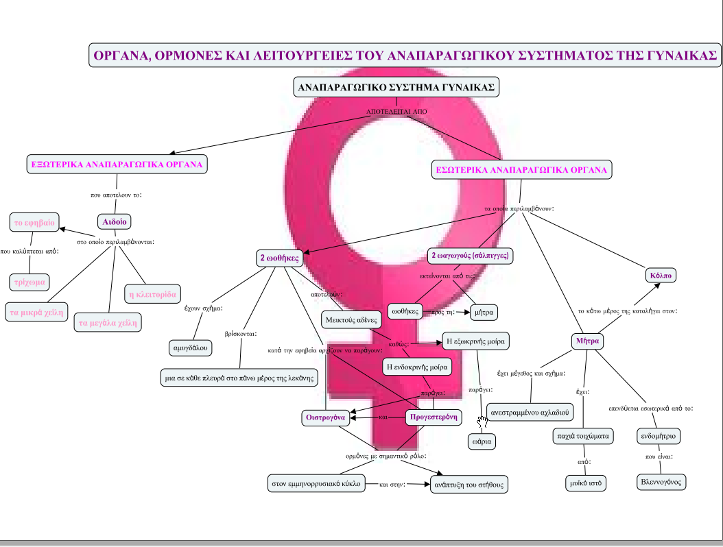 Το αναπαραγωγικό σύστημα της γυναίκας σε μια ζωγραφιά.. – Biology gives ...