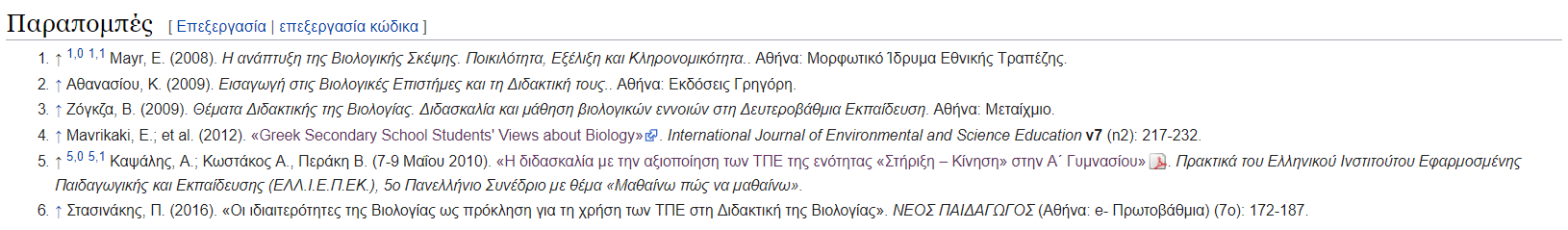 Wiki-παιδεια – Η Βιολογια στην Εκπαιδευση